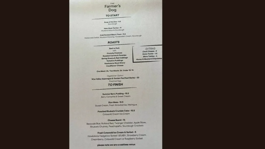 The Farmer’s Dog Pub Menu Price Locations Updated 2025