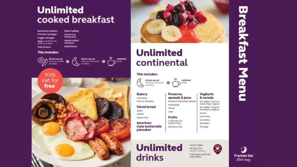 Premier Inn Breakfast Menu Prices Locations Updated 2025