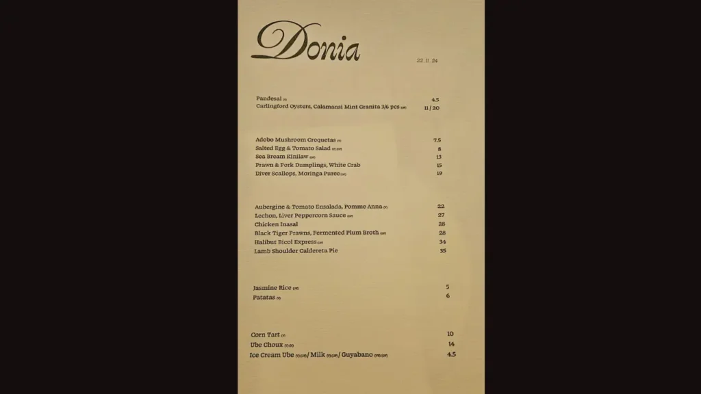 Donia Restaurant Menu Price Locations Updated 2025