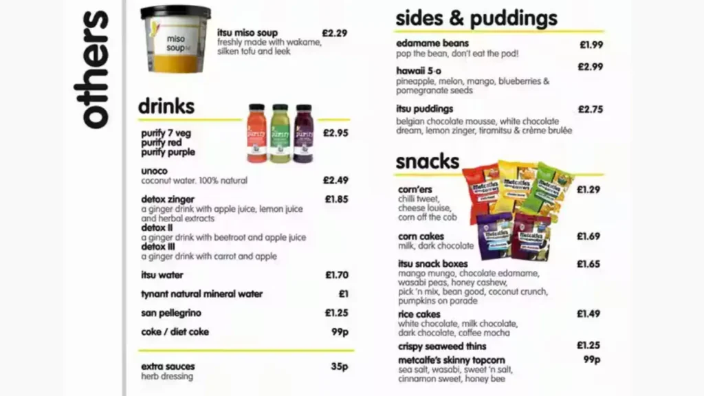 Itsu Menu Price Locations Updated 2025