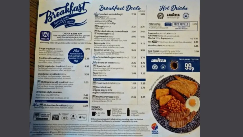 Wetherspoons Breakfast Menu Price Locations Updated 2025