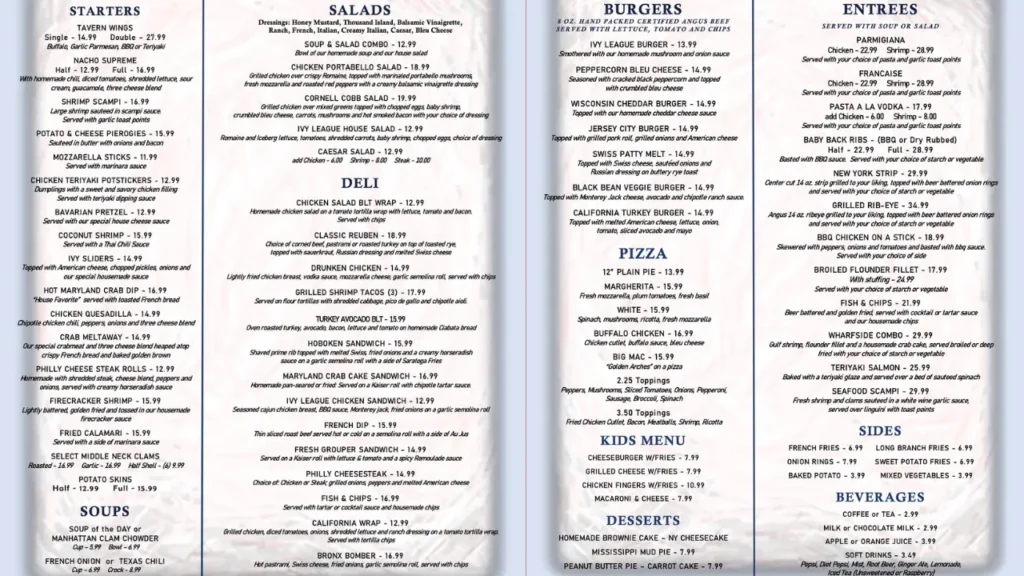 The Ivy Liverpool Menu Price Locations Updated 2025