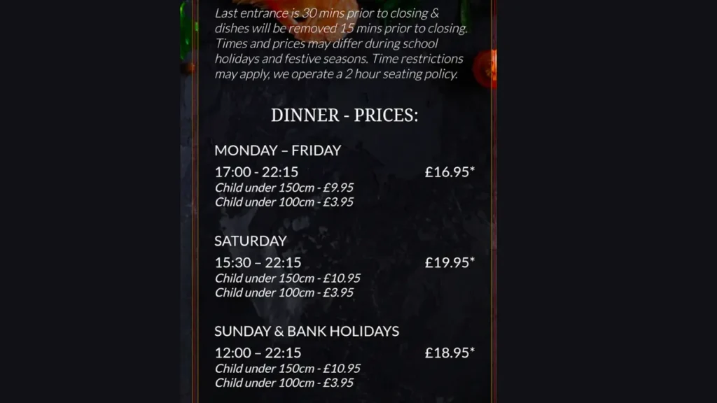 W2 World Buffet Restaurant Menu Price Locations Updated 2025