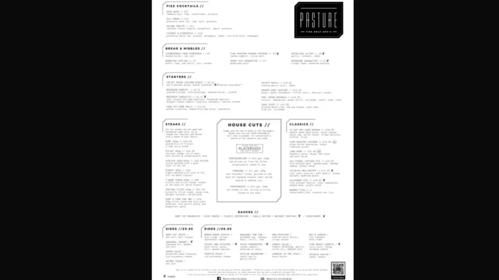 Pasture Birmingham Menu Price Locations Updated 2026